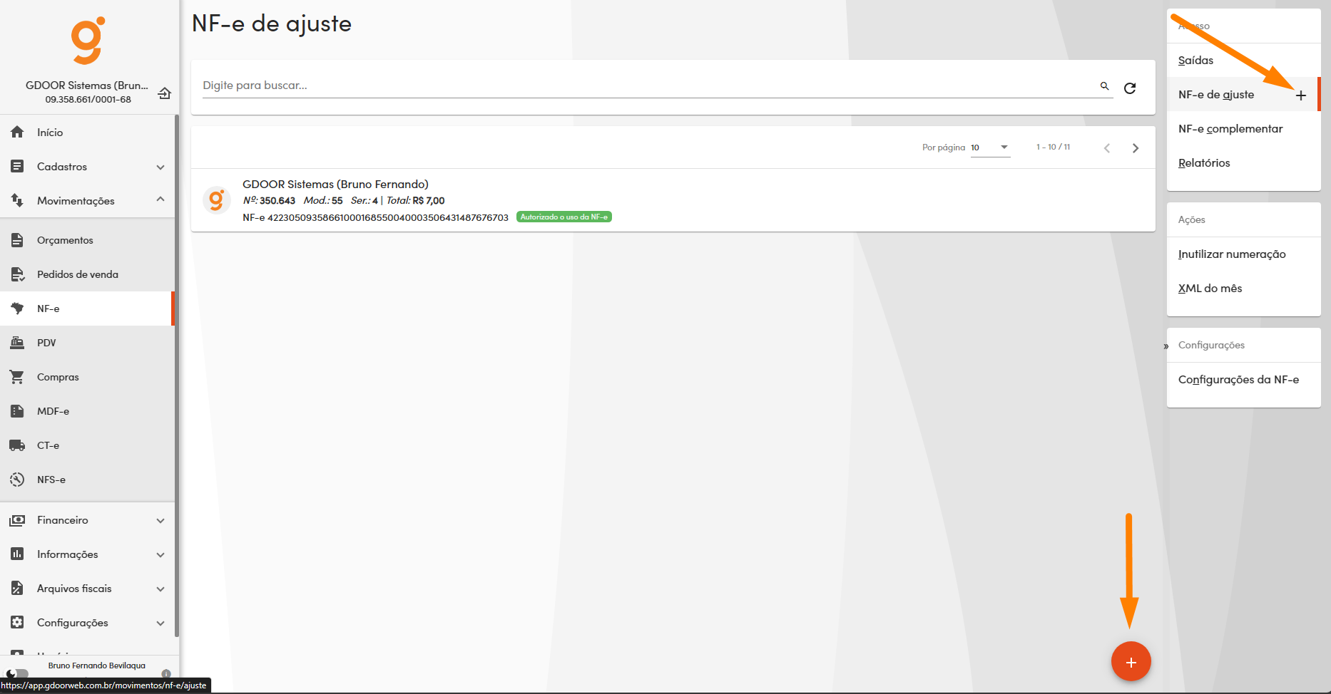 Nota Fiscal eletrônica (NF-e) | Ajuda do Gweb
