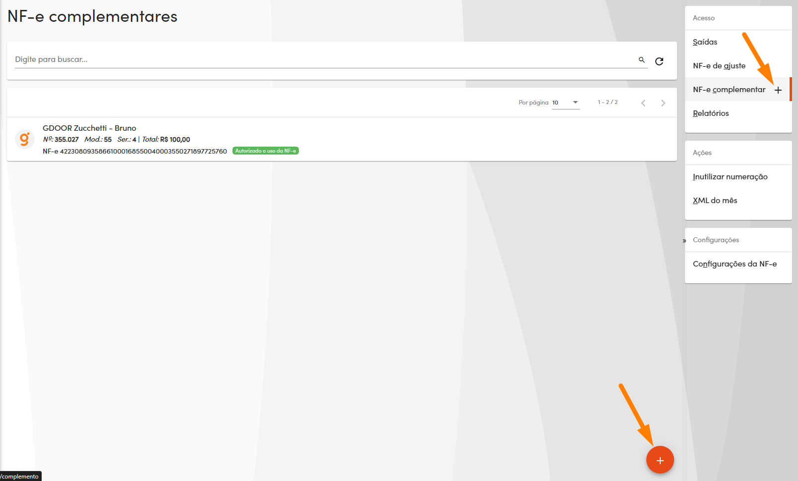 Nota Fiscal eletrônica (NF-e) | Ajuda do Gweb